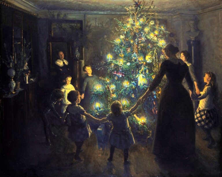 The story of the world's first Christmas tree with electric lights ...