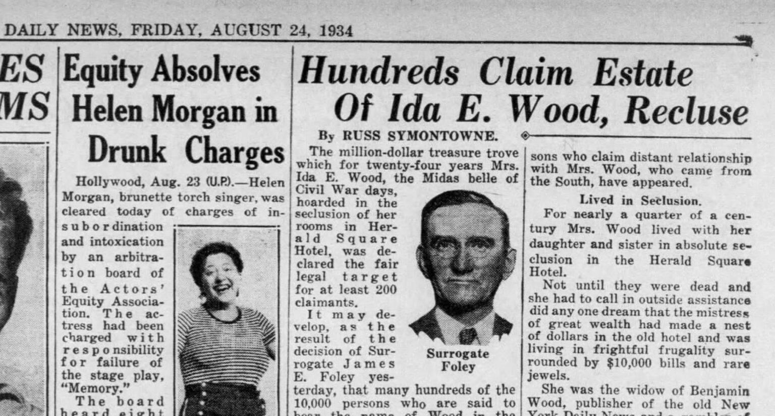 The Recluse of Herald Square: The Mystery of Ida Wood - The Bowery Boys ...